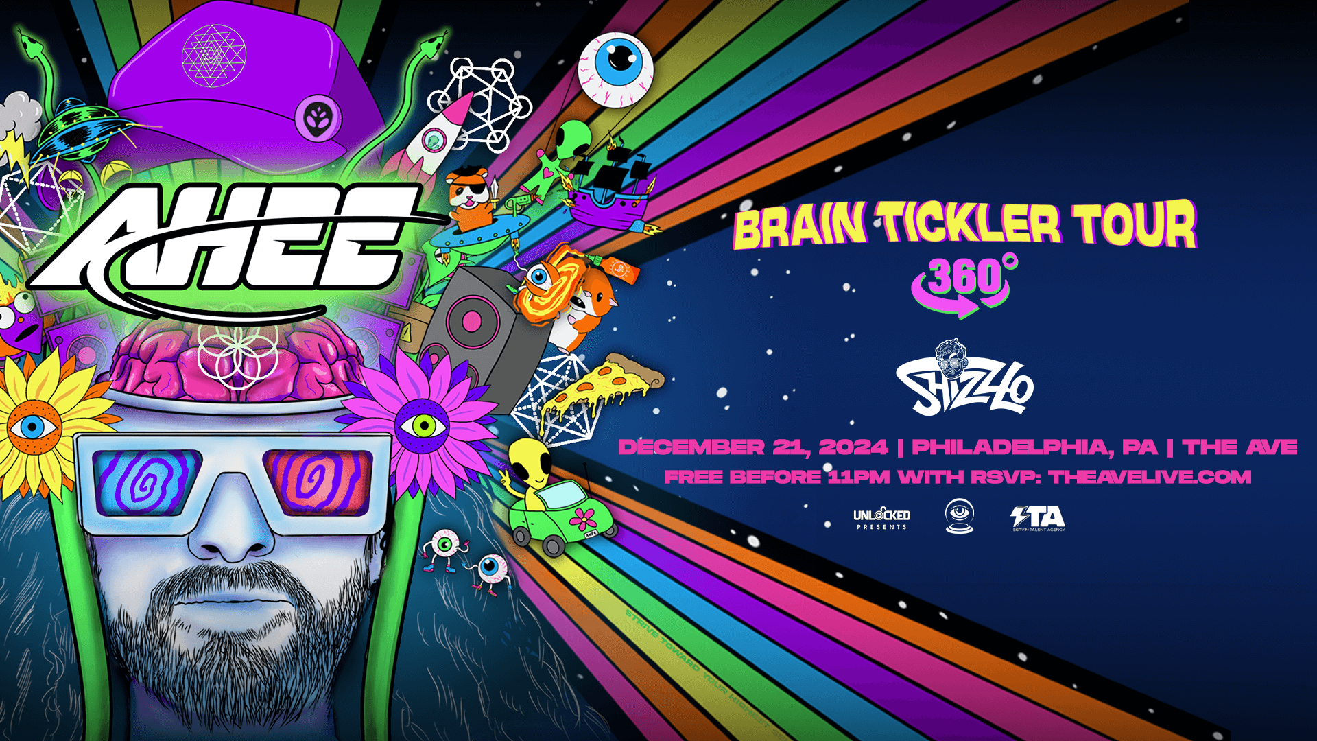 AHEE: Brain Tickler Tour 360 Tickets at The Ave Live in Philadelphia by ...