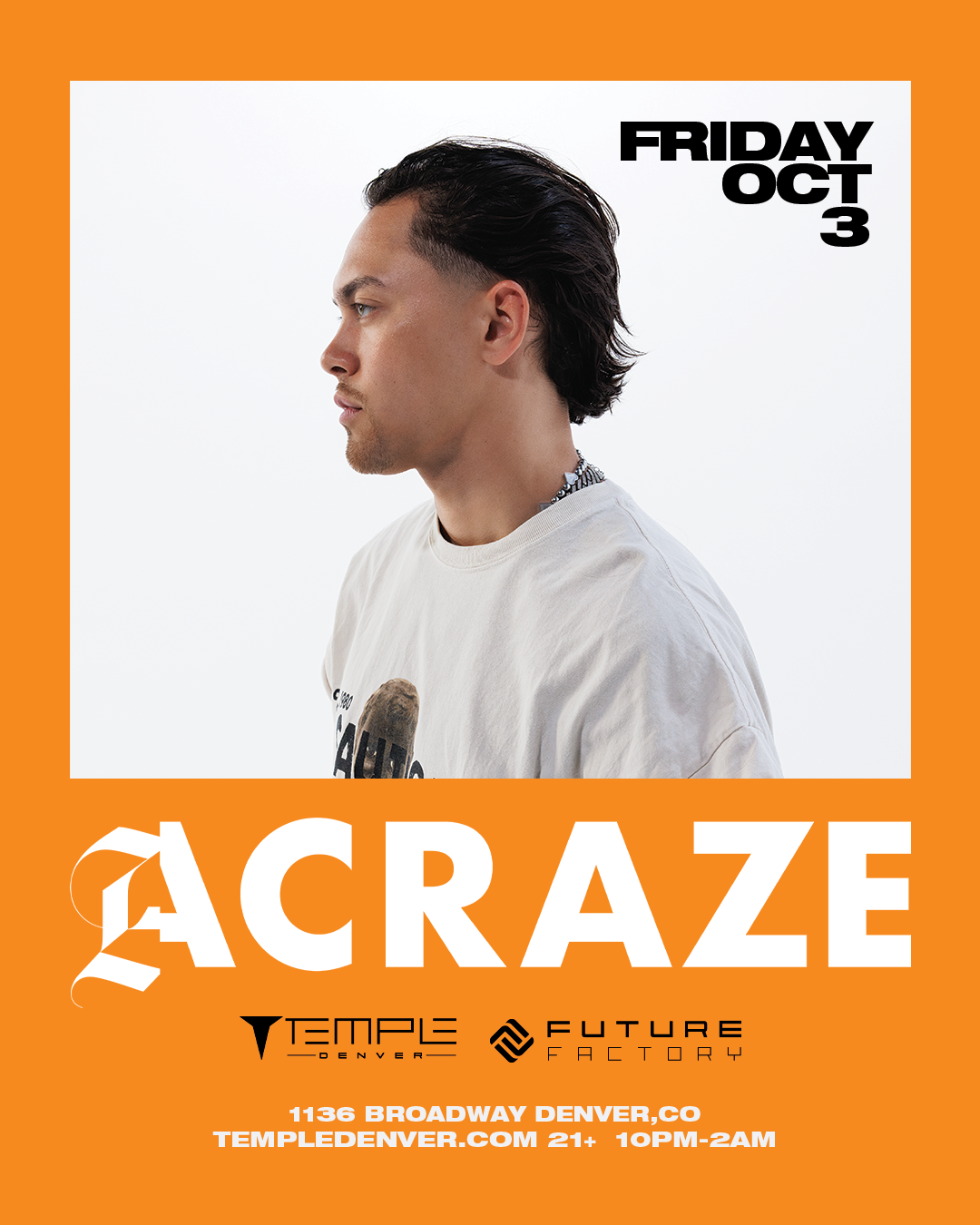 ACRAZE Tickets at Temple Nightclub in Denver by Temple Nightclub Denver ...