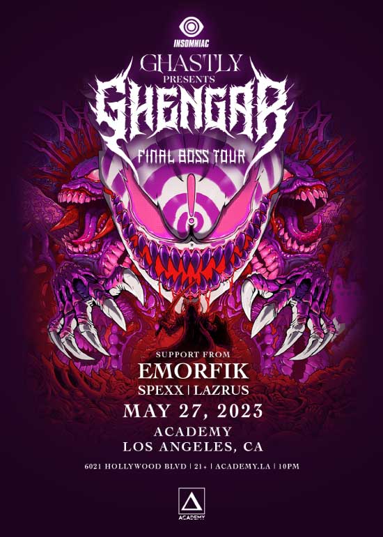 Ghastly presents GHENGAR: Final Boss Tour Tickets at Academy Nightclub ...