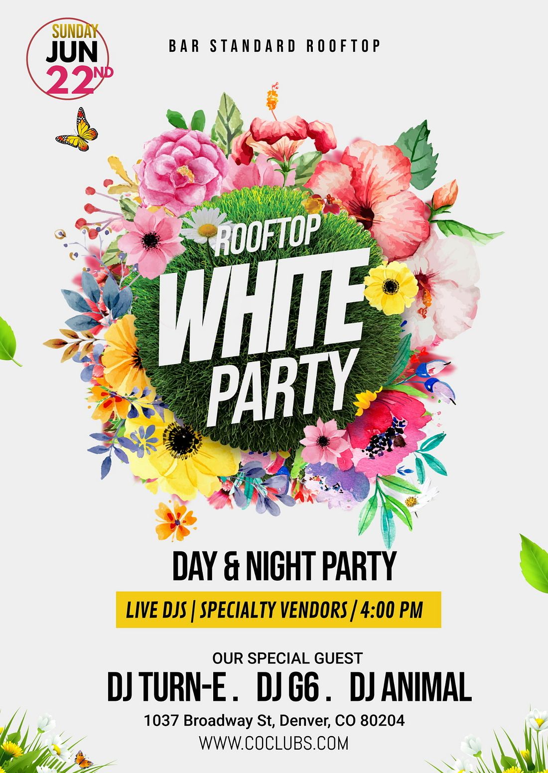 Rooftop White Party Tickets at Bar Standard in Denver by Bar Standard ...