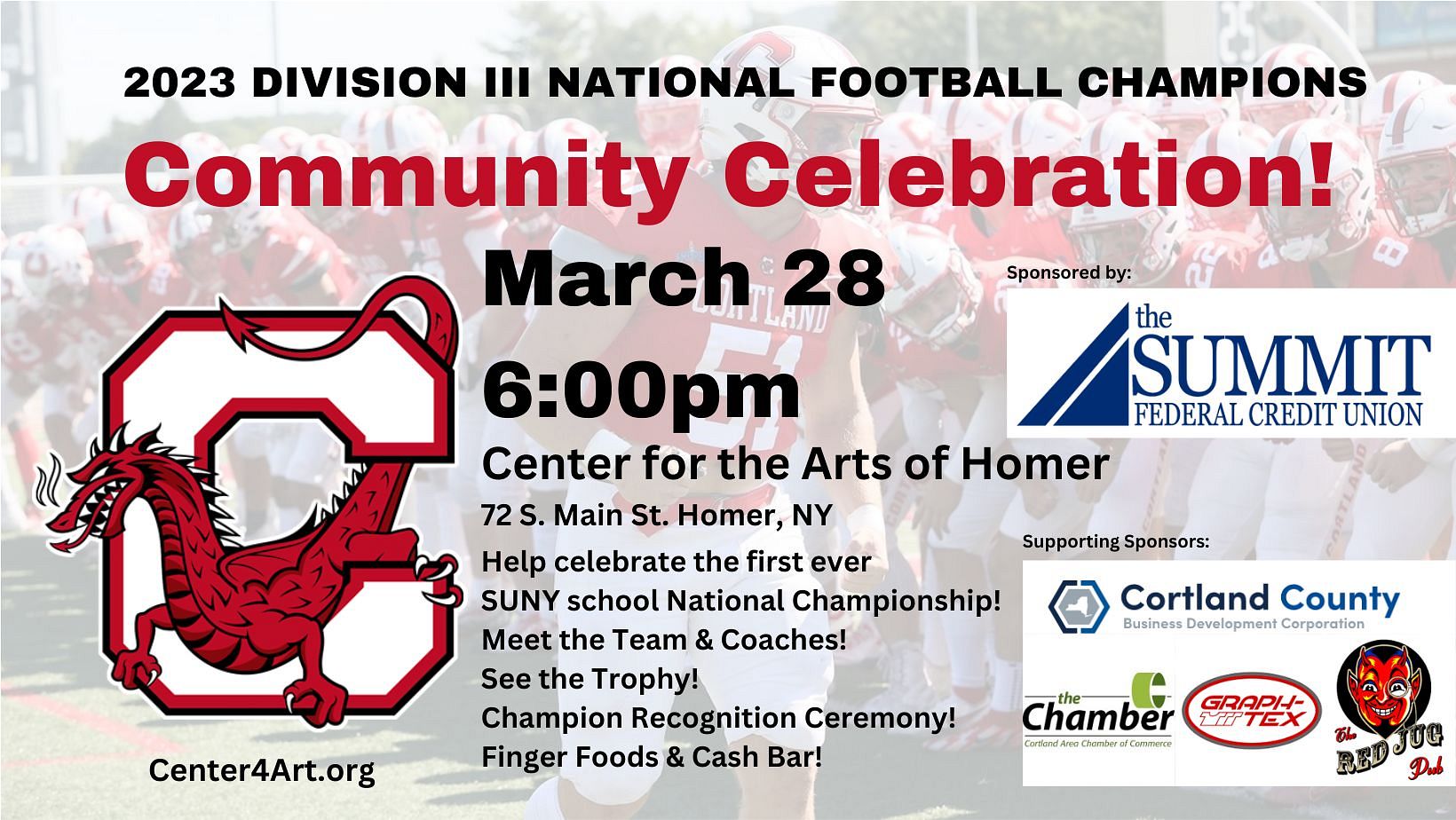 2023 DIVISION III Community Celebration! Tickets at Center for the Arts ...