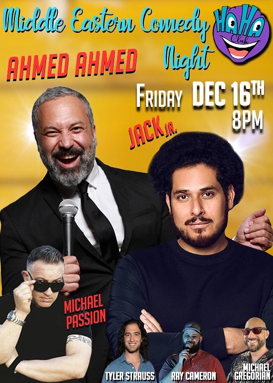 JACK JR presents: MIDDLE EASTERN COMEDY NIGHT Tickets at Ha Ha Comedy ...