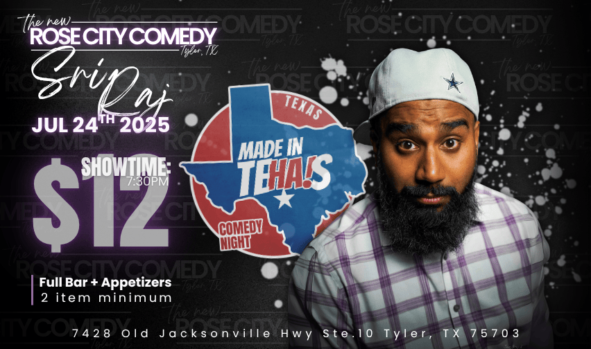 SRI RAJ Tickets at Rose City Comedy in Tyler by Rose City Comedy Club ...