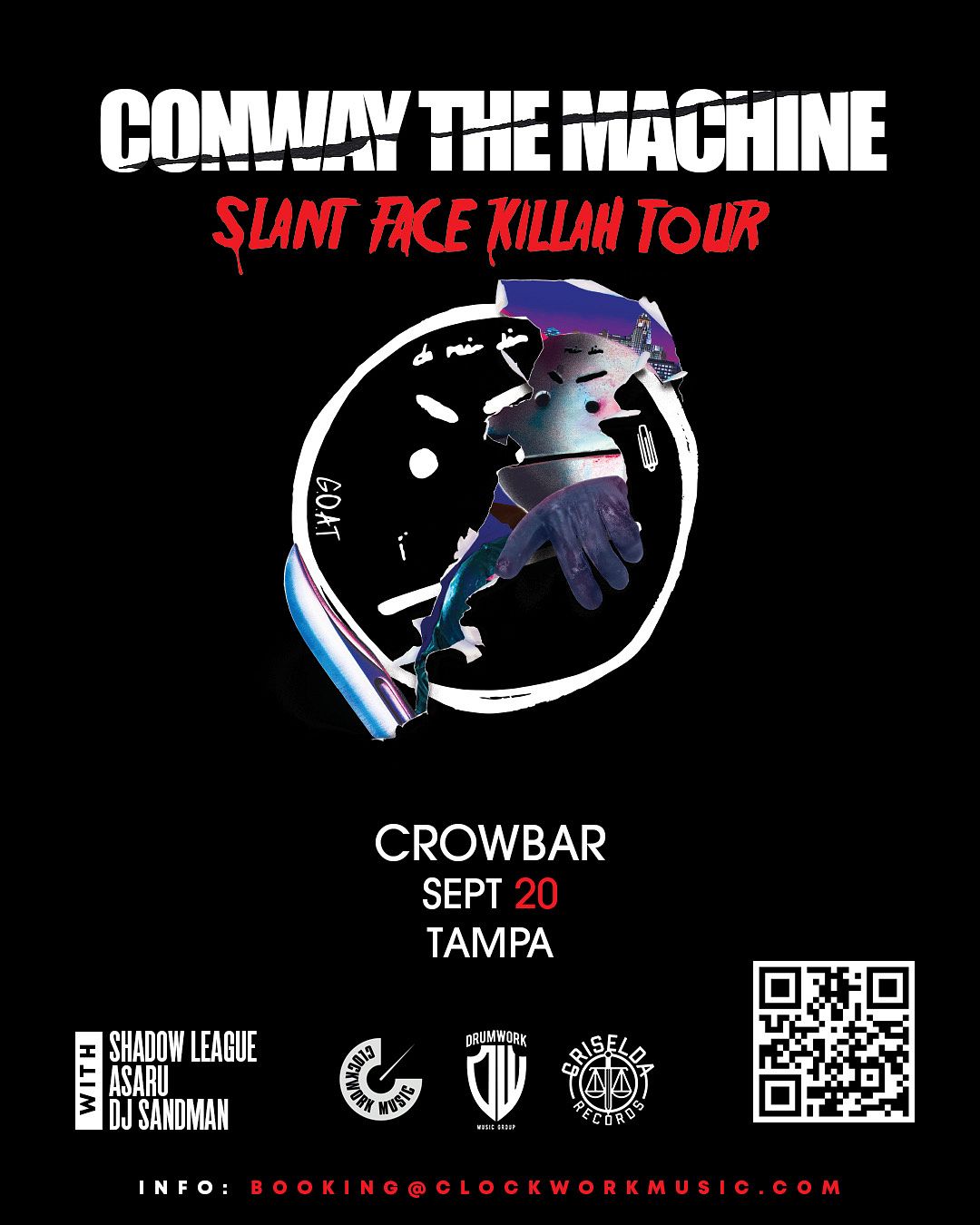 CONWAY THE MACHINE "SFK TOUR" TAMPA 9/20 Tickets at Crowbar in Ybor ...