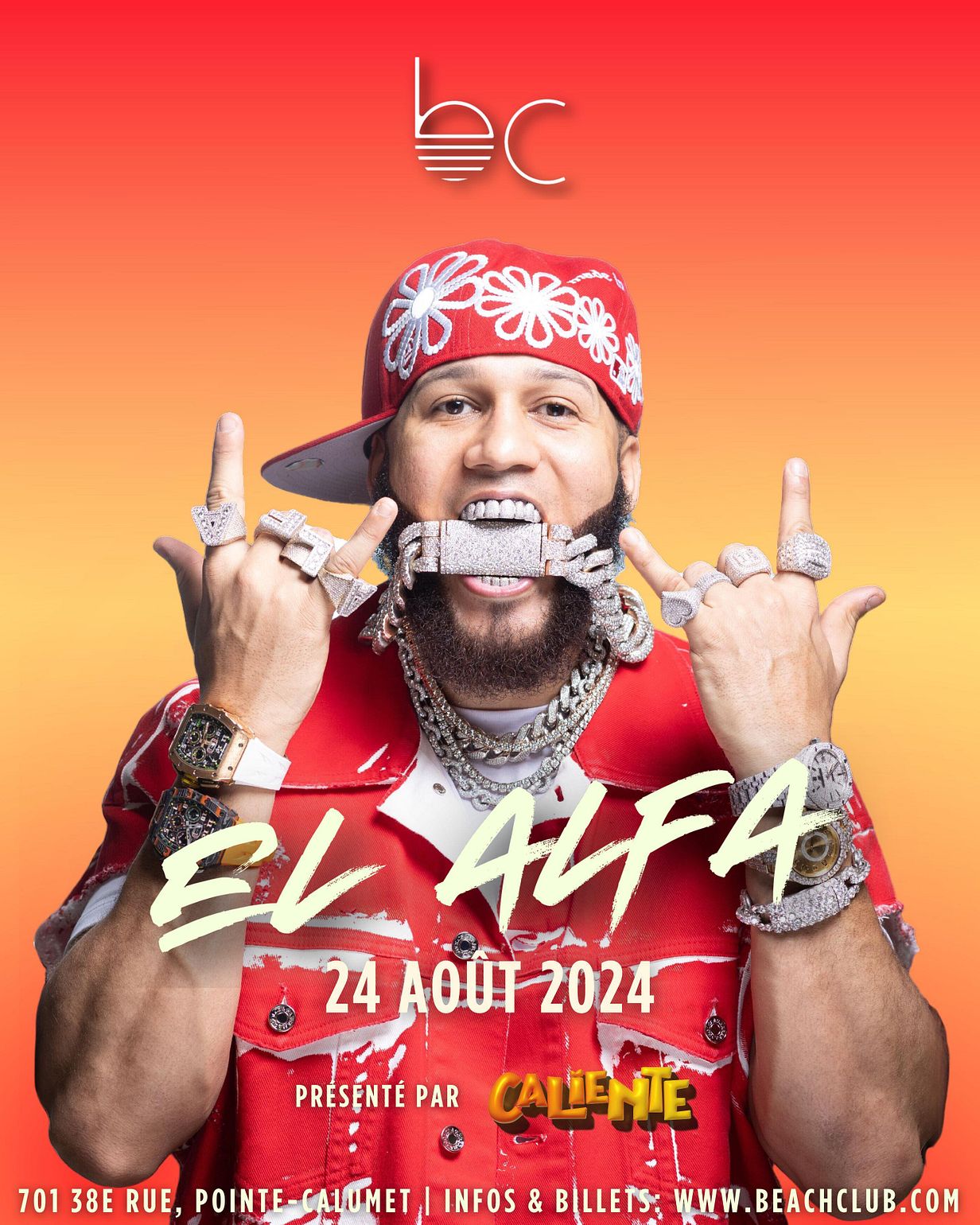 El Alfa Tickets at Beachclub in Pointe-Calumet by Beachclub | Tixr