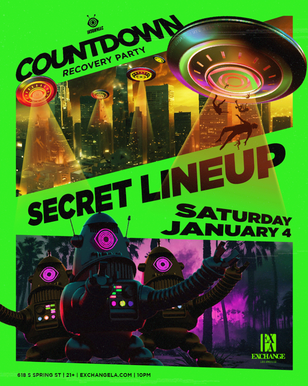 Countdown NYE Recovery Party - Secret Lineup Tickets at Exchange LA in Los Angeles by Exchange ...