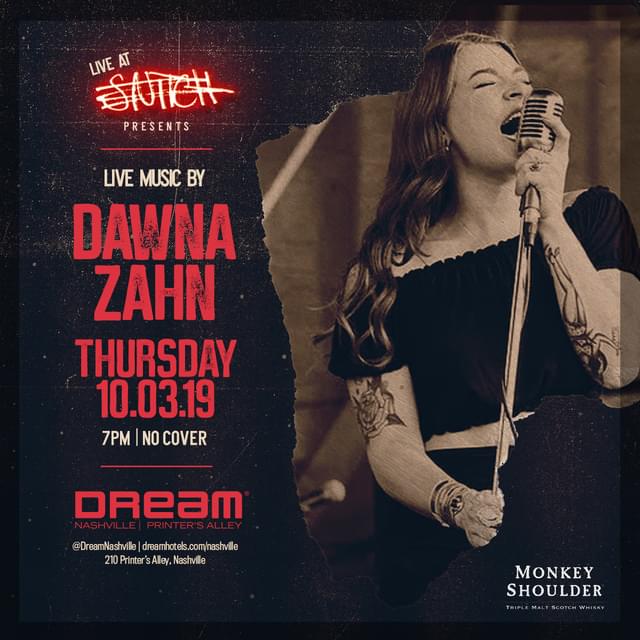 Dawna Zahn Tickets at Snitch in Nashville by DEACTIVATED: Dream ...