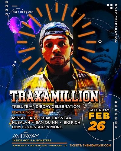 Traxamillion Tribute and Birthday Celebration Tickets at The Midway in ...