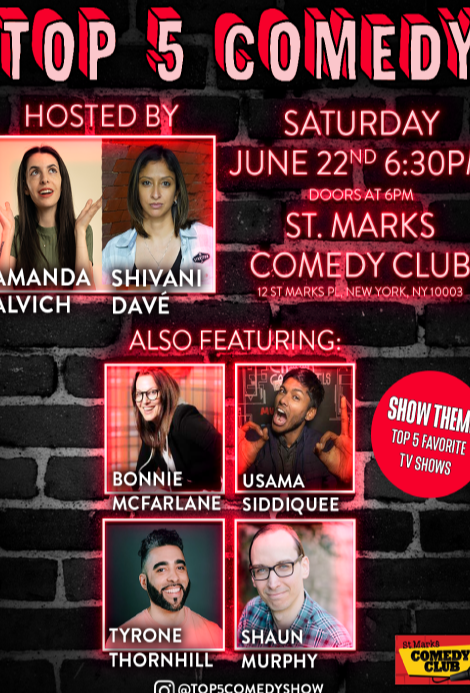 TOP 5 COMEDY Tickets at St. Marks Comedy Club in New York by St-Marks ...