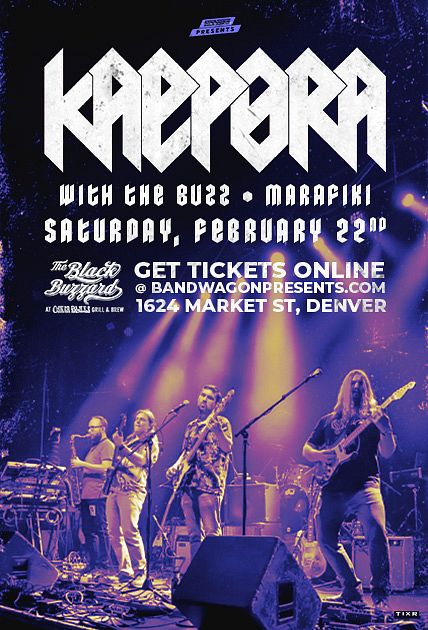 Kaepora, The Buzz, Marafiki Tickets at The Black Buzzard at Oskar Blues ...
