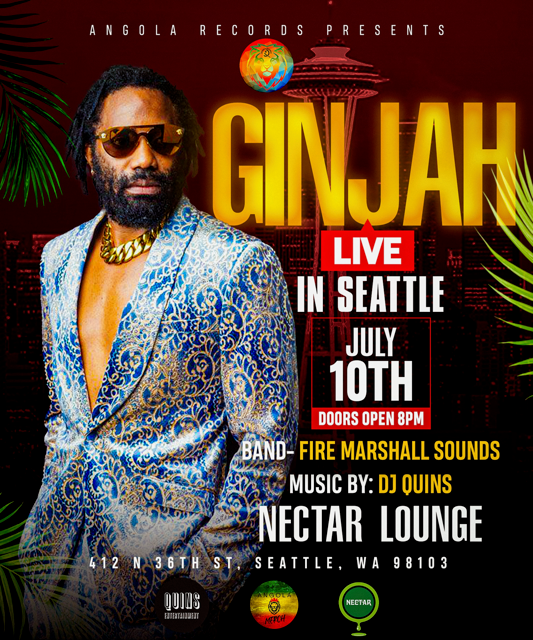 GINJAH Tickets at Nectar Lounge in Seattle by Nectar Lounge | Tixr