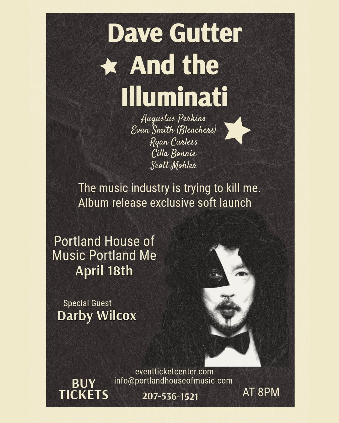 Dave Gutter And The Illuminati w/ Darby Wilcox Tickets at Portland ...