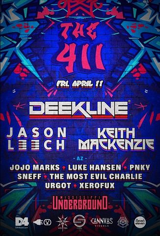The 411 ft Deekline, Keith Mackenzie, & More! Tickets at Mississippi ...