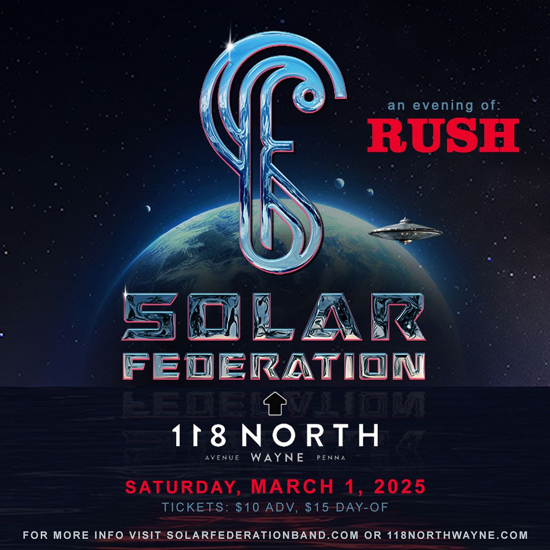 Solar Federation: Rush Tribute Tickets at 118 North in Wayne by 118 ...