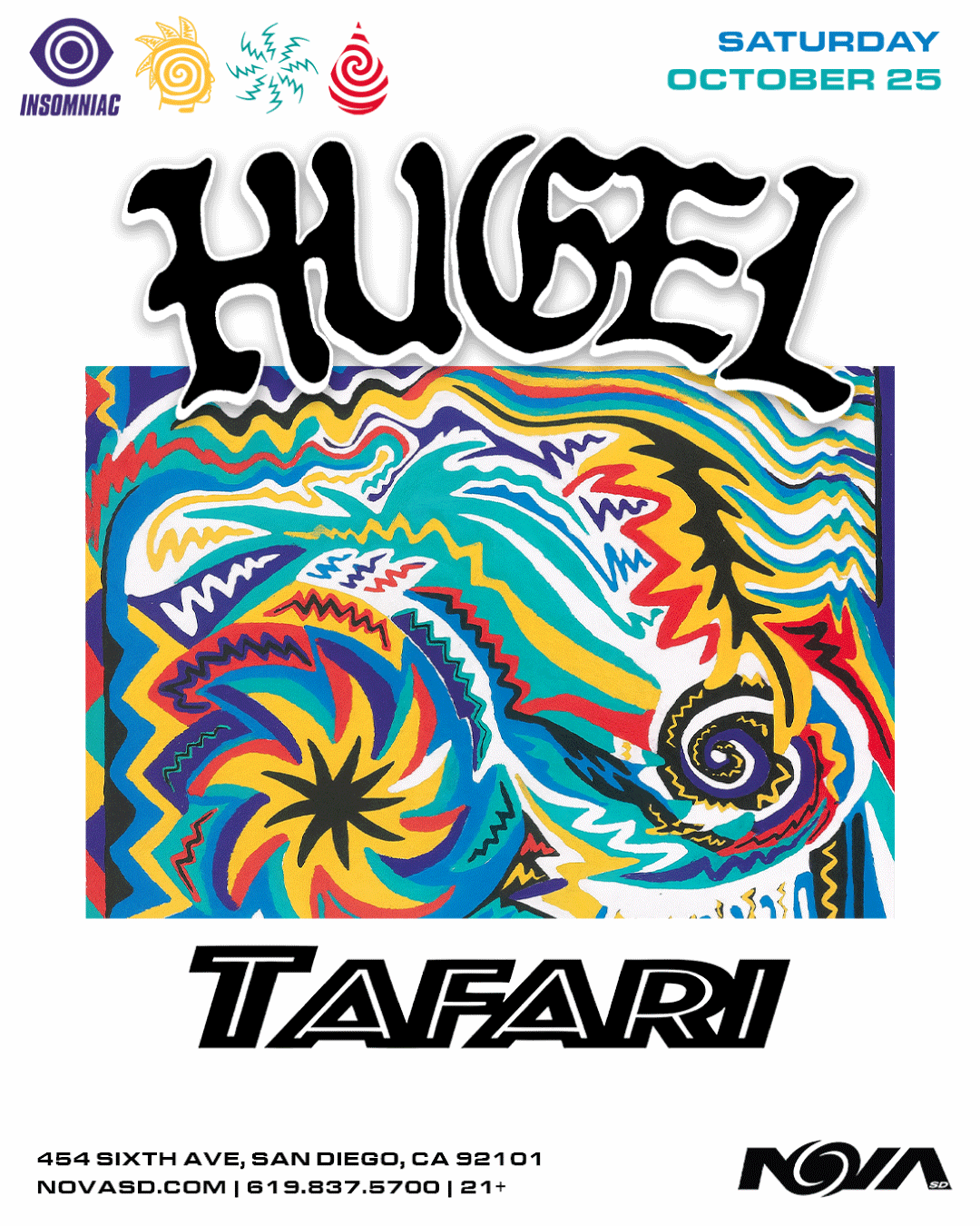 HUGEL X TAFARI WORLD Tickets at Nova SD in San Diego by Nova SD | Tixr