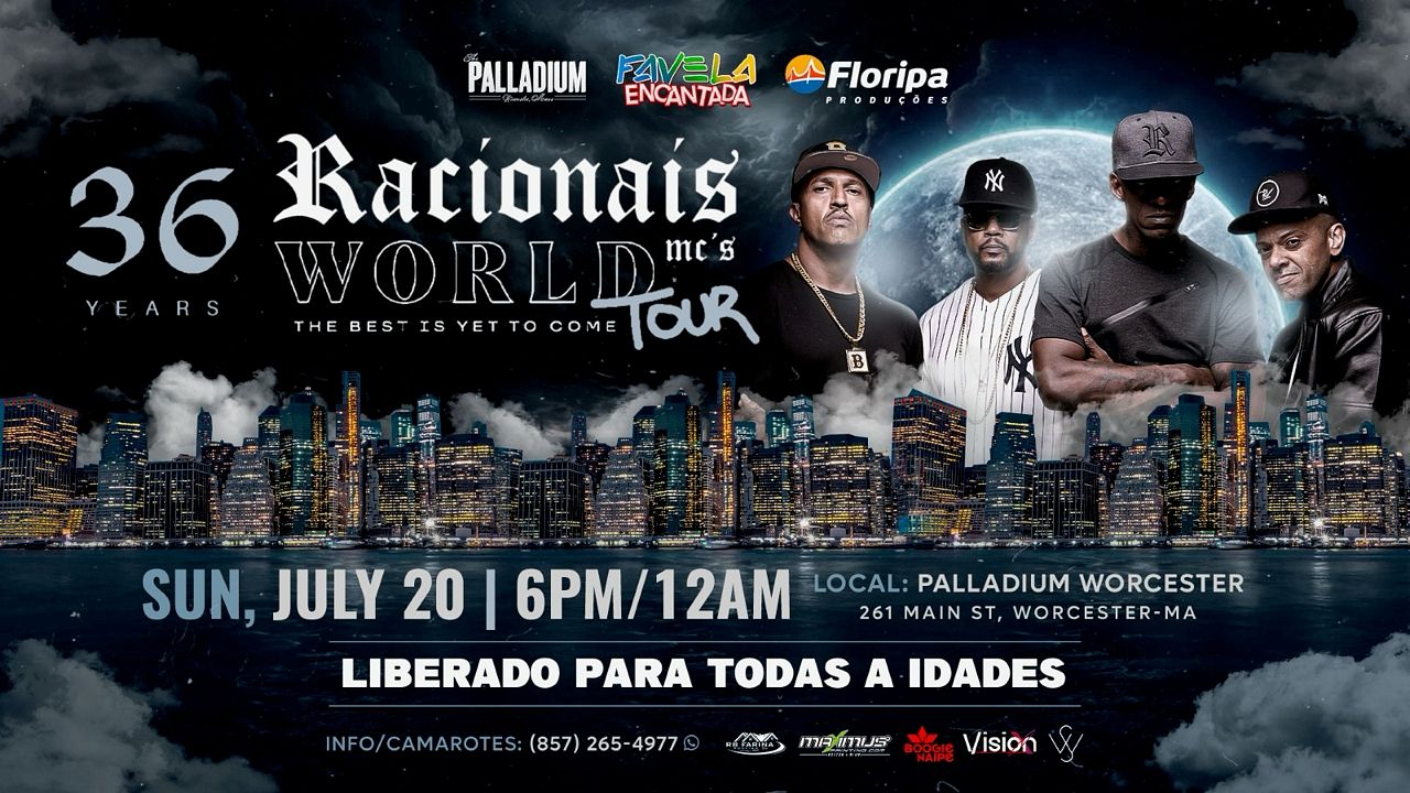 Racionais MC's World Tour Tickets at Palladium Outdoors in Worcester ...