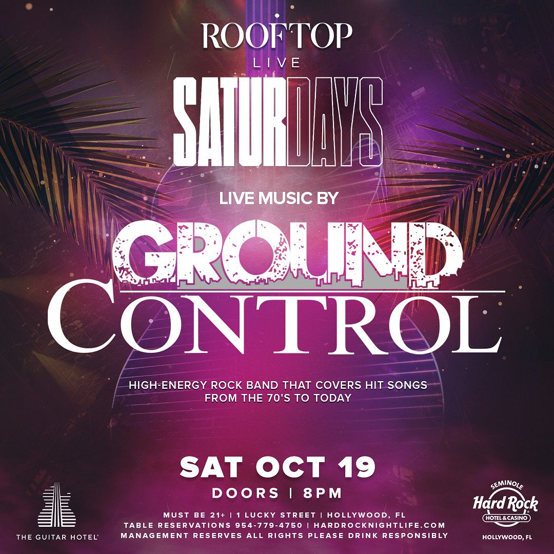 Ground Control | Rooftop Live Tickets at Rooftop Live in Hollywood by ...
