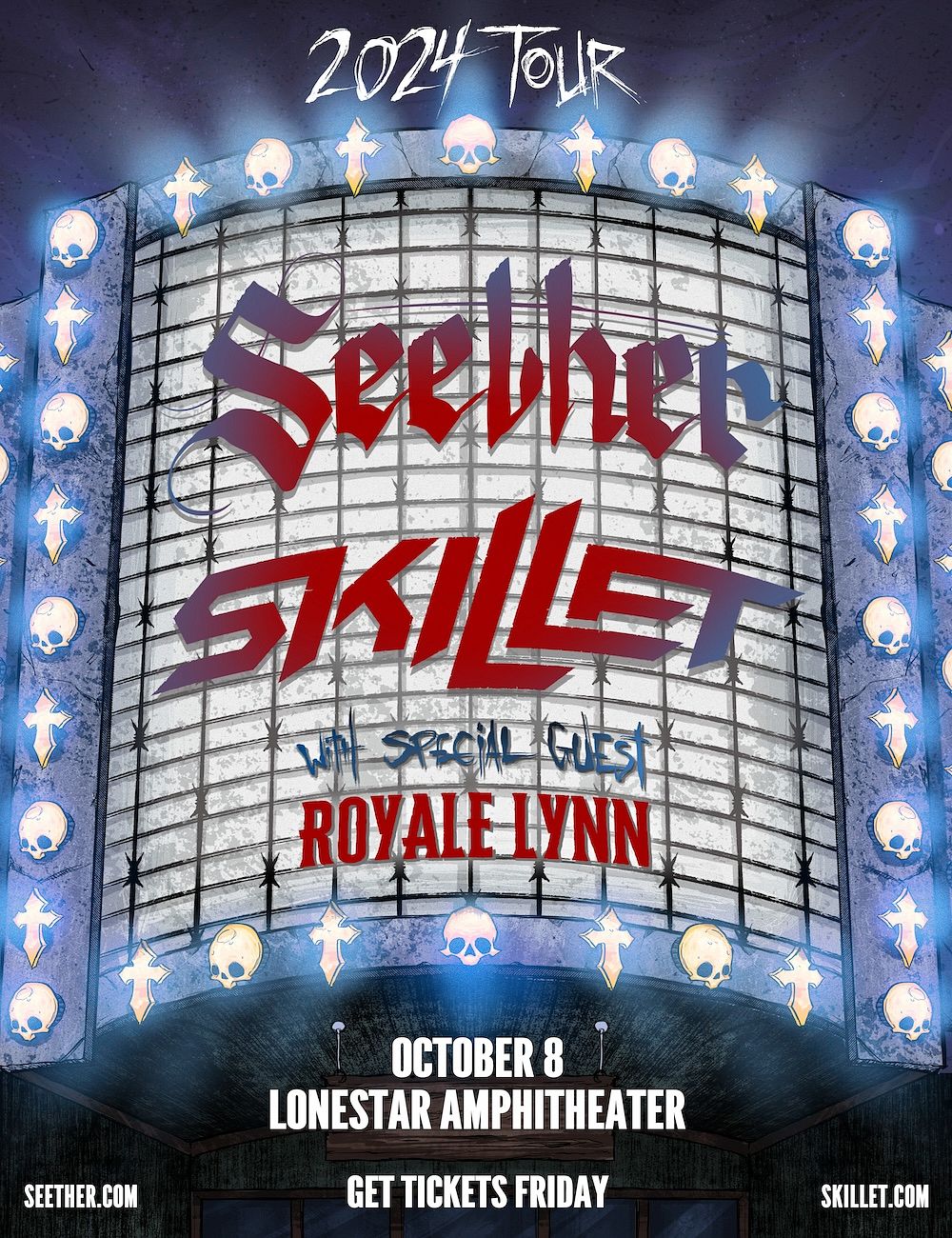 Seether and Skillet (Lubbock) Tickets at Lonestar Amphitheater in ...