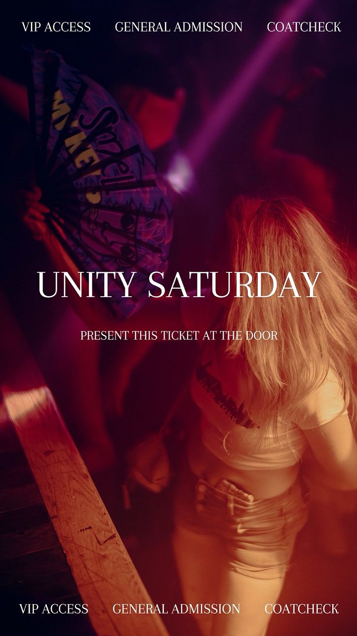 Unity - Saturday Tickets at Club Unity in Montréal by Club Unity | Tixr
