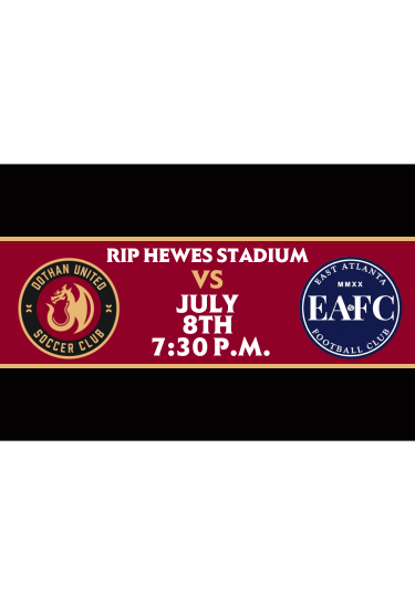 Dothan United vs. East Atlanta FC Tickets at Rip Hewes Stadium in ...