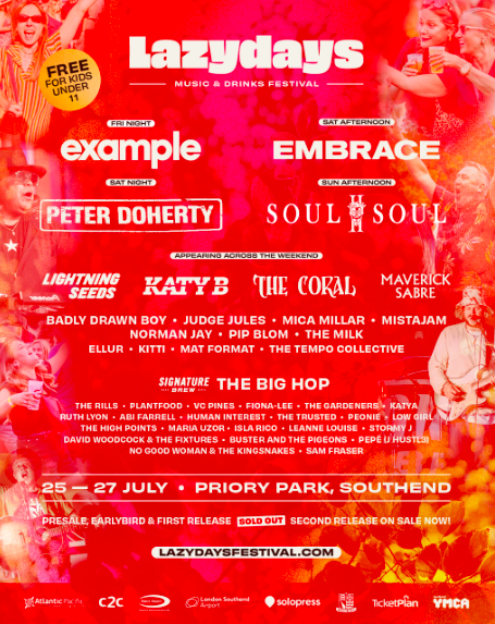 Lazydays Festival 2025 Tickets at Priory Park, Southend in Southend-on ...