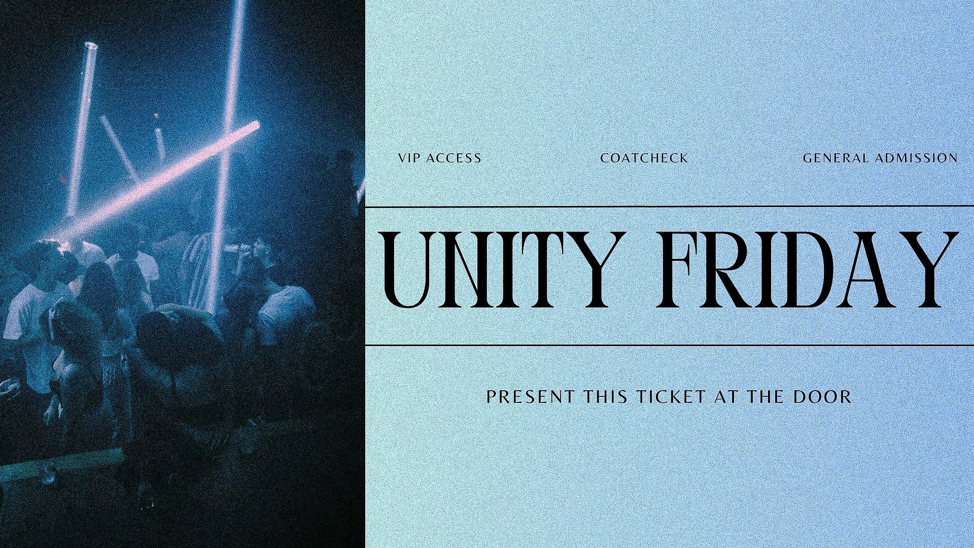 Unity - Friday Tickets at Club Unity in Montréal by Club Unity | Tixr
