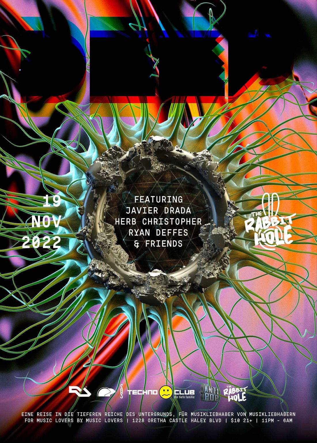 Techno Club: DEEP Tickets at The Rabbit Hole in New Orleans by The ...