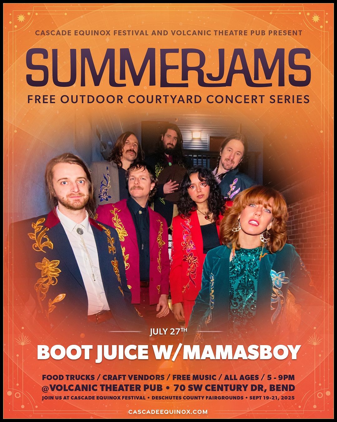 Cascade Equinox Summer Jam Tickets at Volcanic Theater Pub in Bend by Volcanic Theatre Pub | Tixr