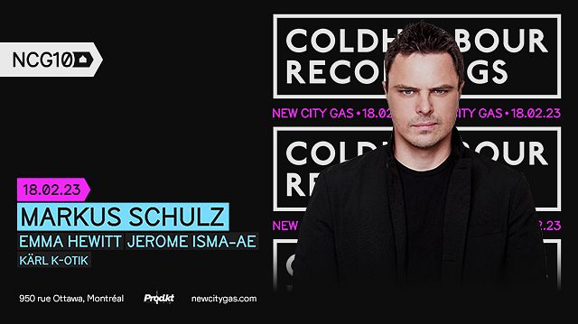 Markus Schulz, Emma Hewitt, Jerome Isma-Ae Tickets at New City Gas in ...