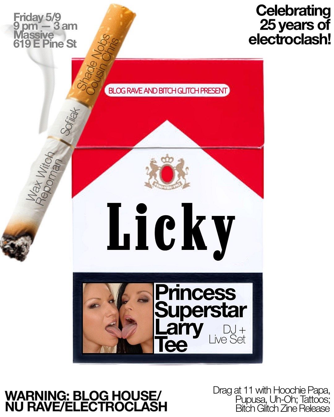 LICKY w/ Larry Tee + Princess Superstar Tickets at Massive in Seattle ...