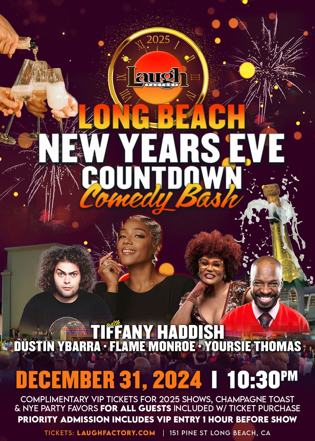 New Year's Eve Comedy Countdown Show Tickets at Laugh Factory Long ...