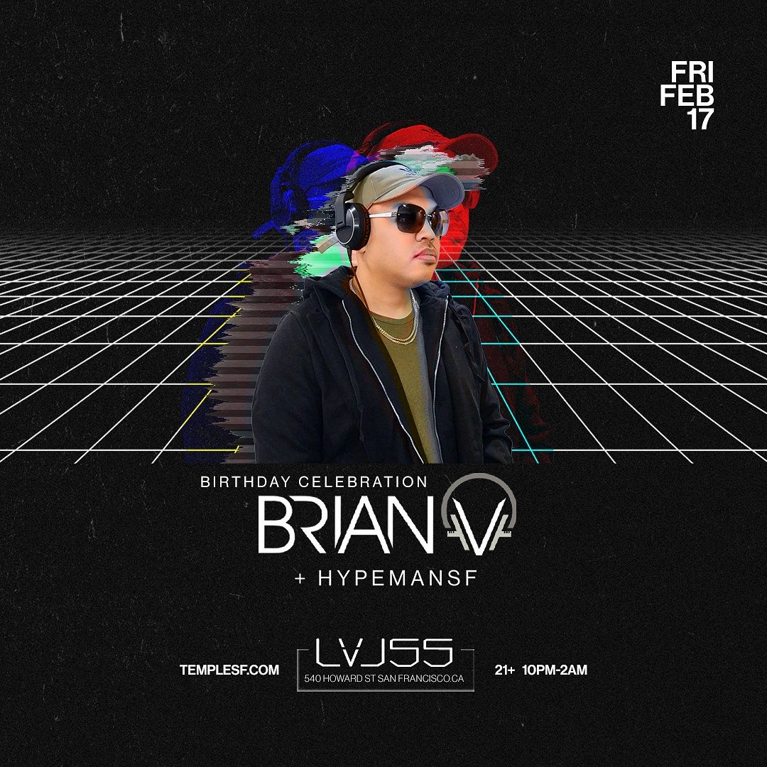 Brian V @ LVL 55 Tickets at Temple San Francisco in SF by Temple ...