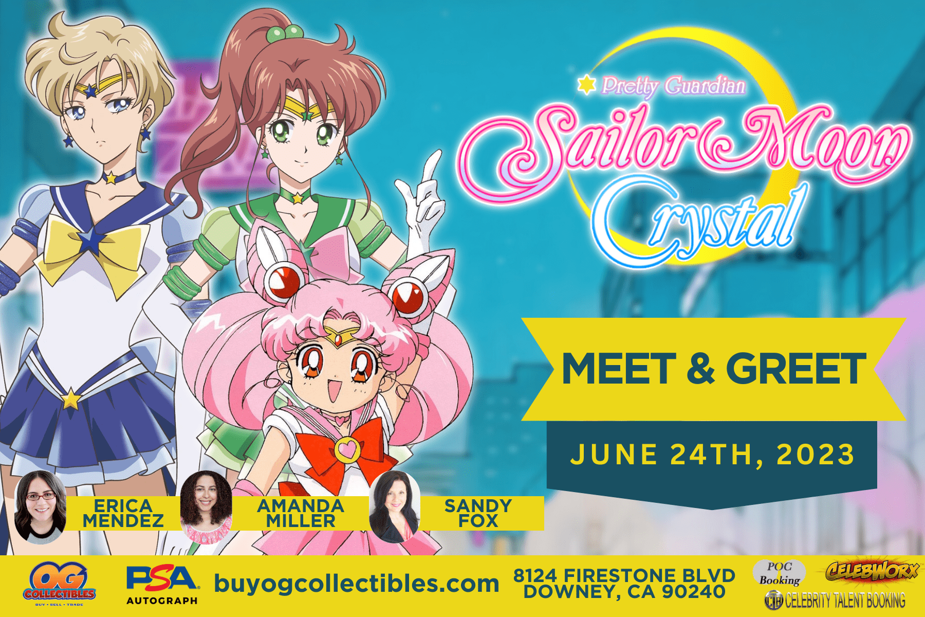Sailor Moon Meet & Greet Signing Tickets at OG Collectibles in Downey ...
