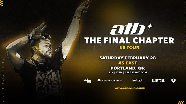 ATB Tickets at 45 East in Portland by 45 East | Tixr