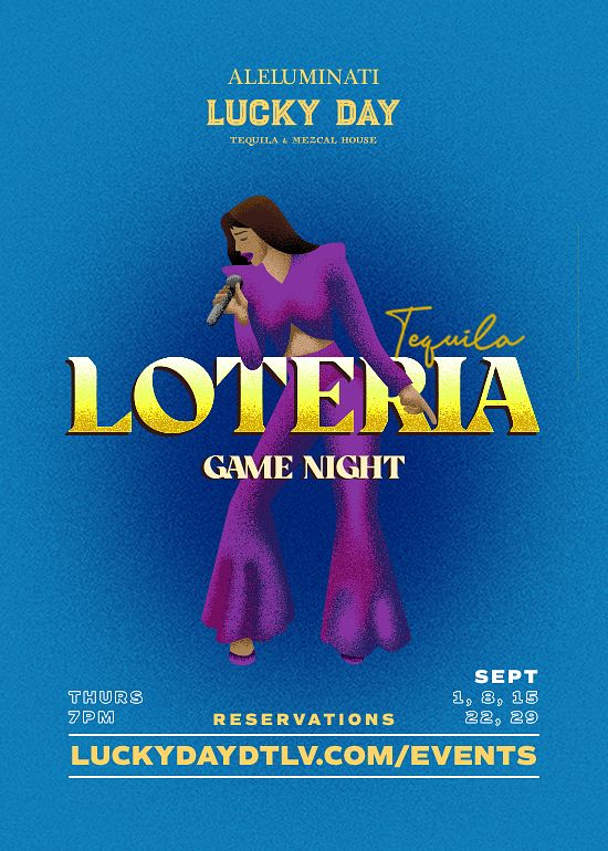 Aleluminati: LOTERIA Tickets at Lucky Day – Tequila & Mezcal House in ...