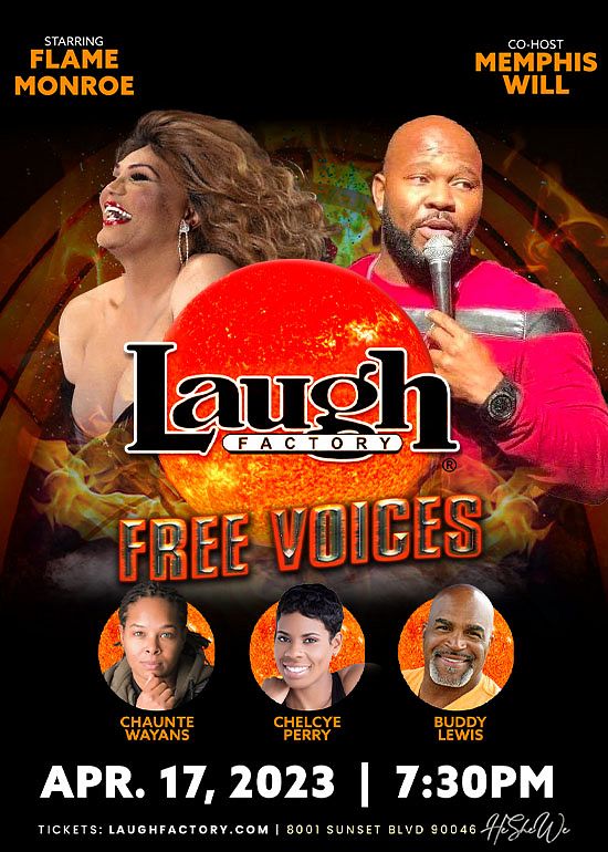 Free Voices with Flame Monroe Tickets at Laugh Factory Hollywood in Los ...