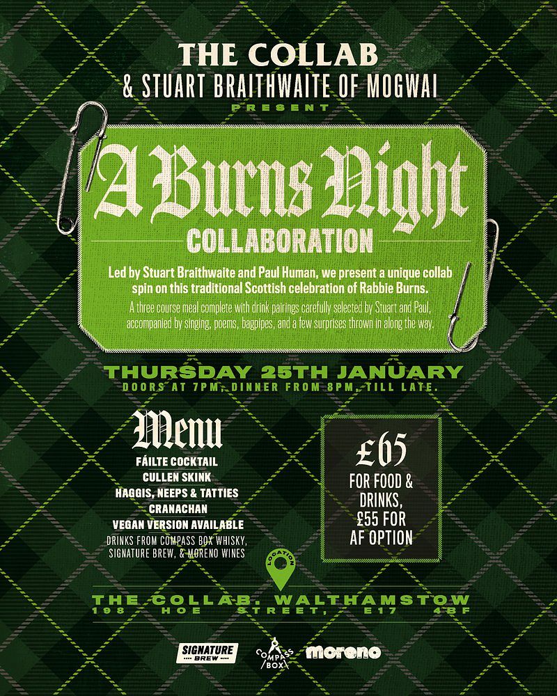 A Burns Night - with Stuart Braithwaite of Mogwai & Paul Human Tickets ...