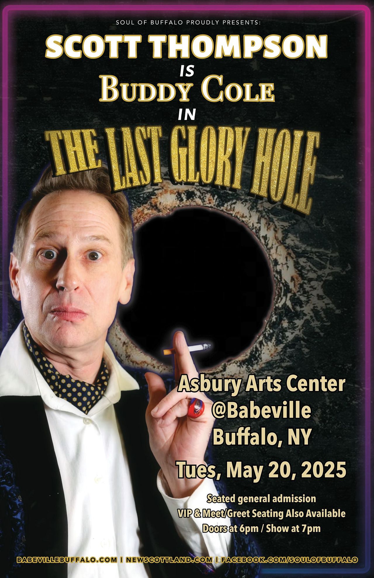 Scott Thompson as Buddy Cole "The Last Glory Hole" Tickets at Asbury ...