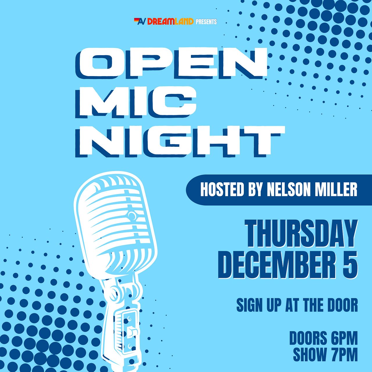 Open Mic Night Tickets at Aviator Nation Dreamland in Malibu by ...