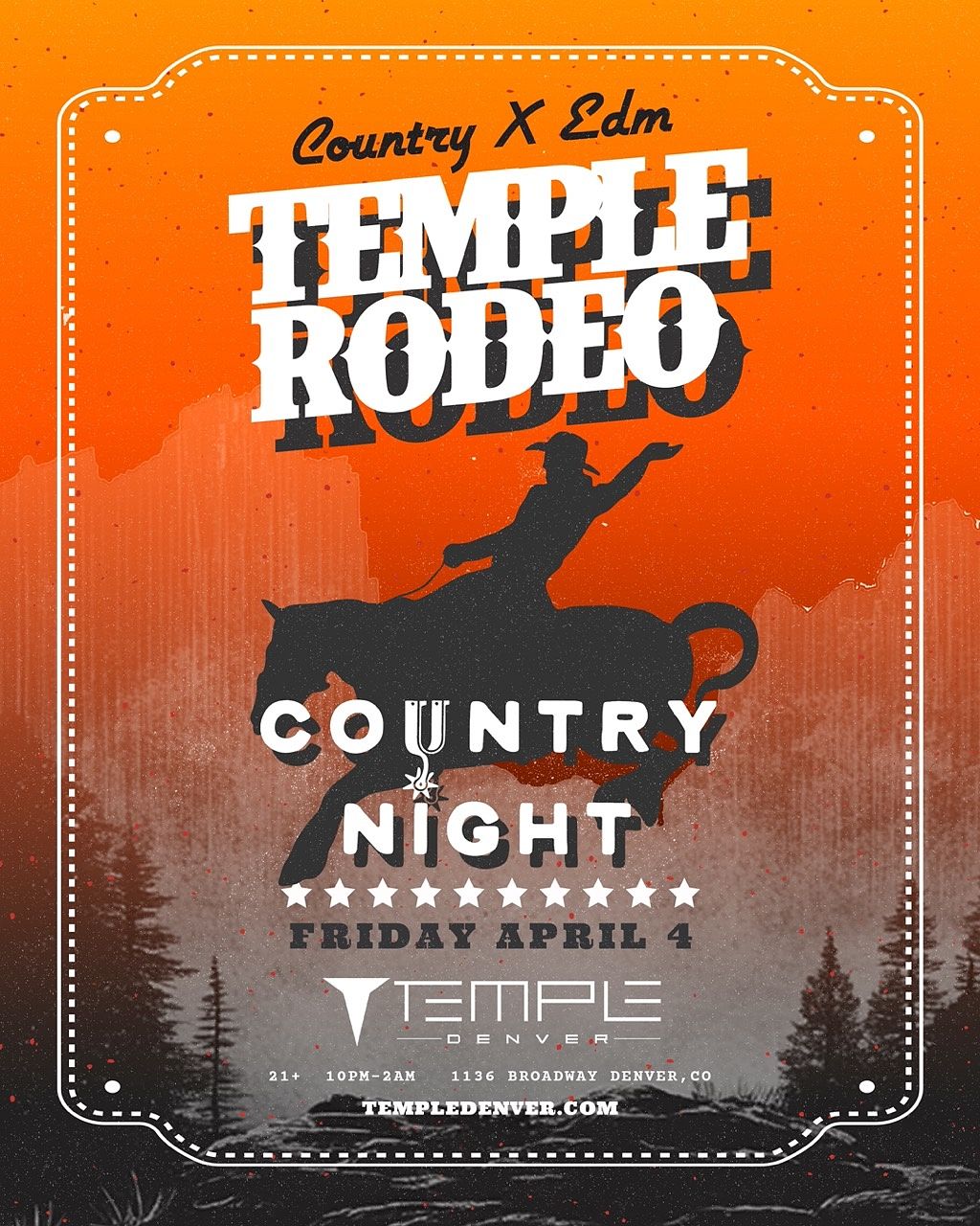Country Night Tickets at Temple Nightclub in Denver by Temple Nightclub ...