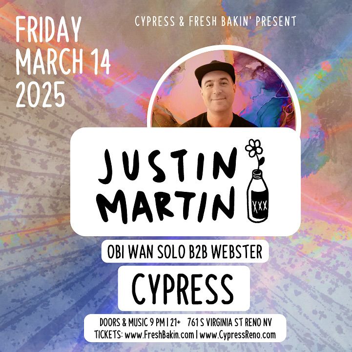 Justin Martin Tickets at Cypress Reno in Reno by Cypress Reno | Tixr