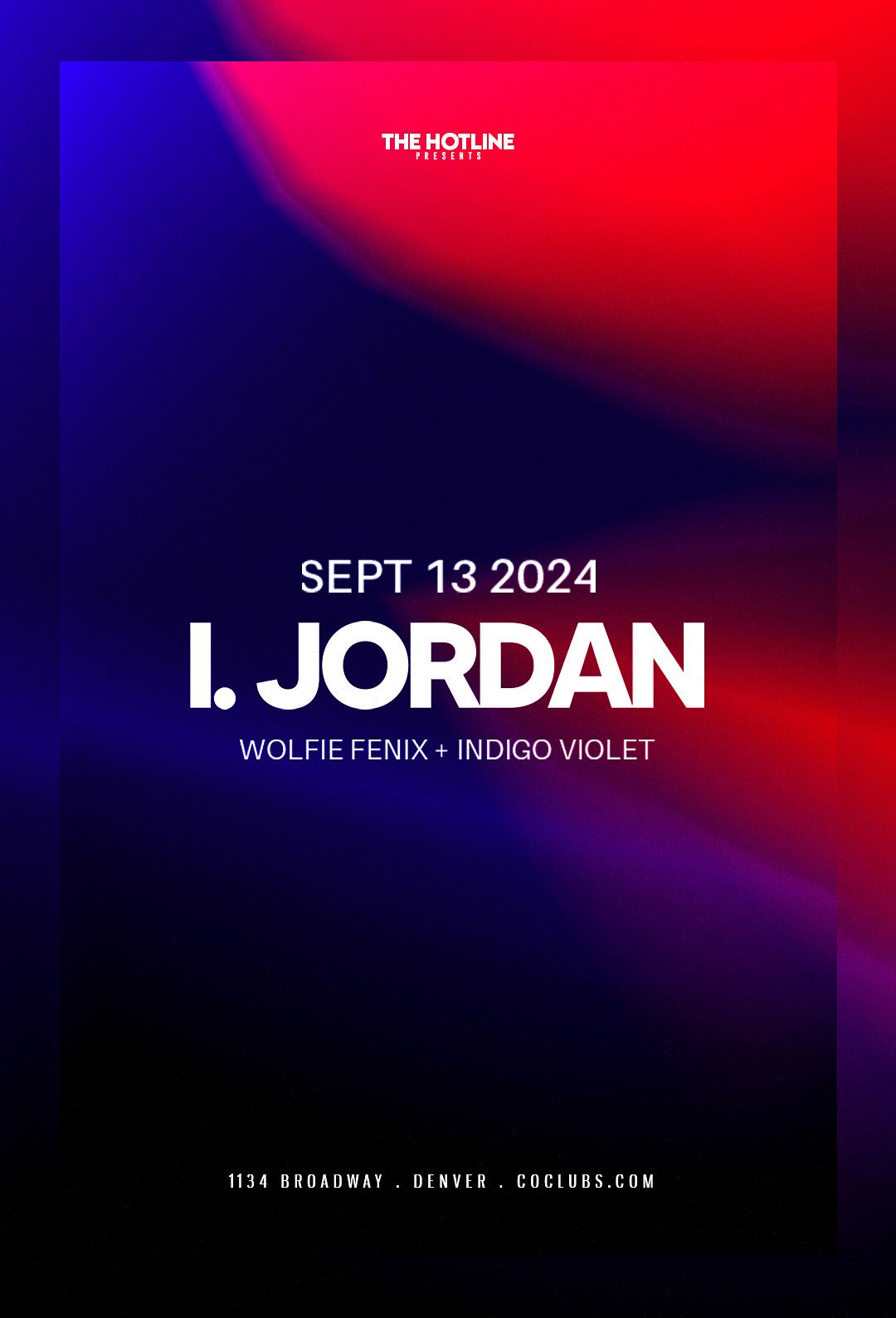 I. JORDAN Tickets at Studio 1134 in Denver by Studio 1134 | Tixr