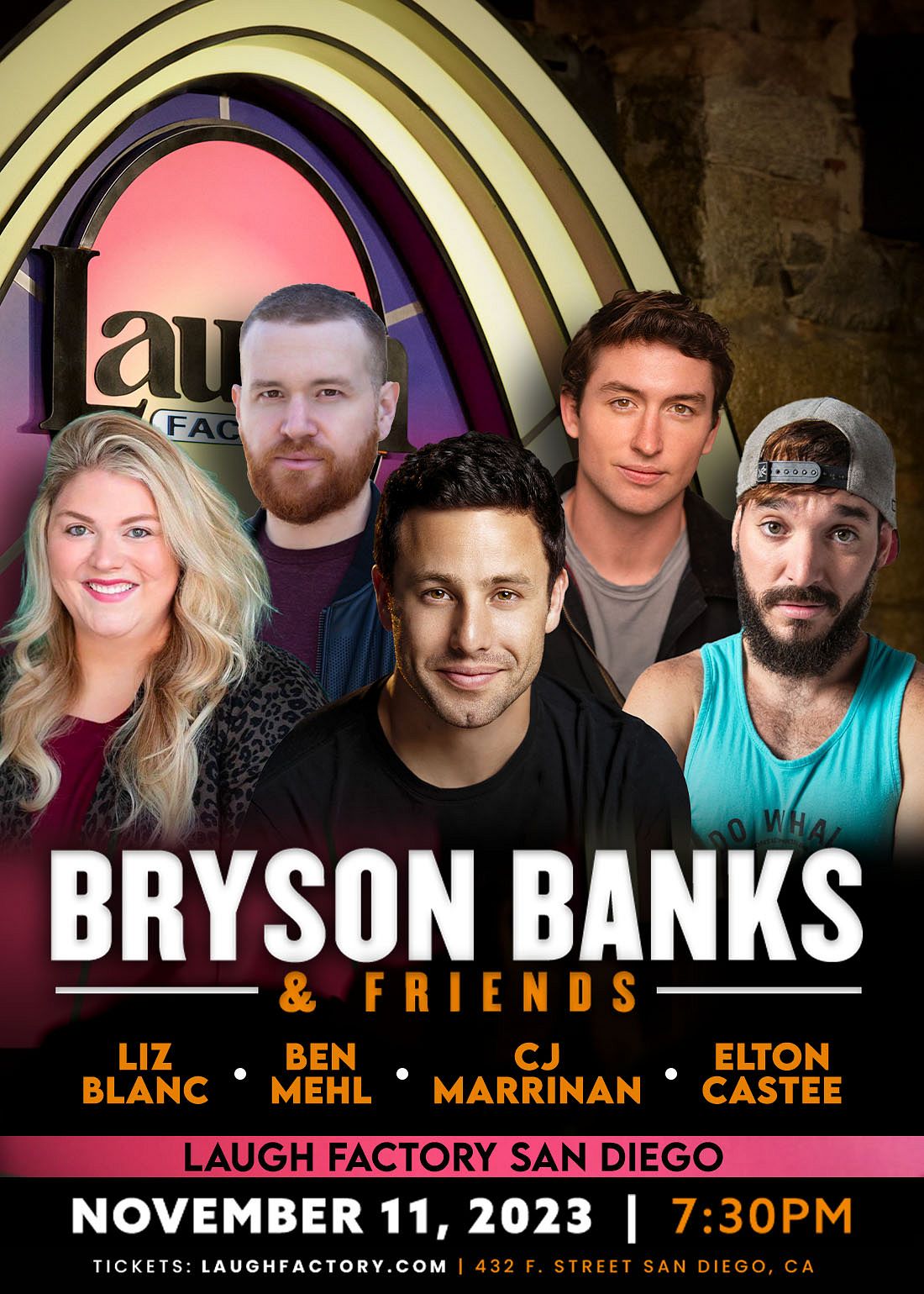 Bryson Banks & Friends Tickets at Laugh Factory San Diego in San Diego ...