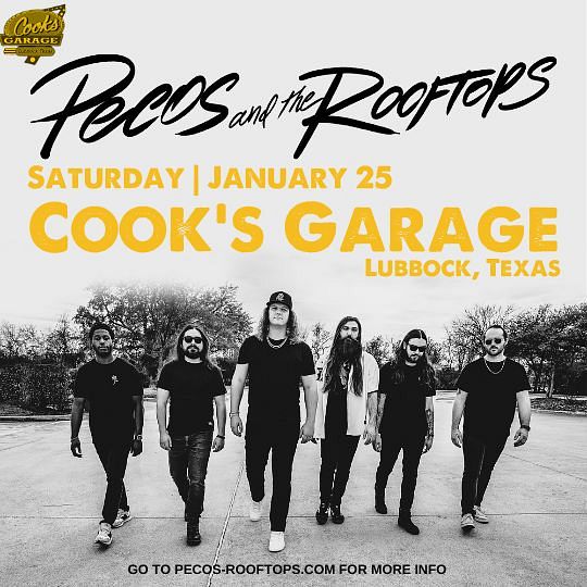 Pecos and the Rooftops with Parker Ryan Tickets at The Bus Barn at Cooks Garage in Lubbock by ...