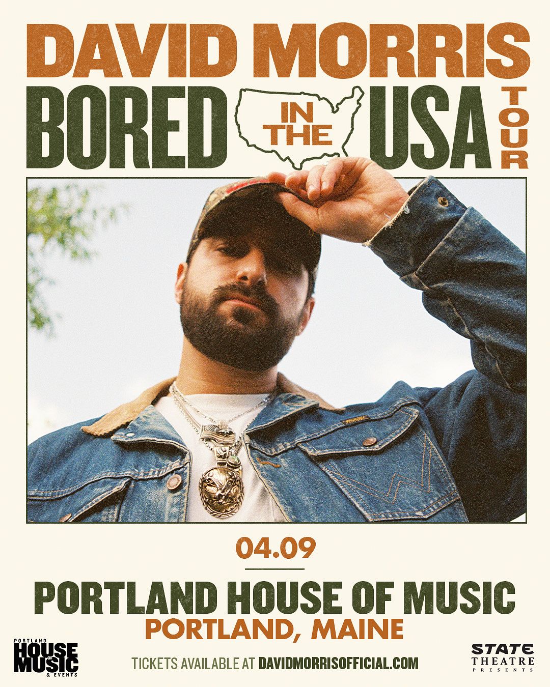 David Morris - BORED IN THE USA TOUR w/ Jake Banfield Tickets at ...