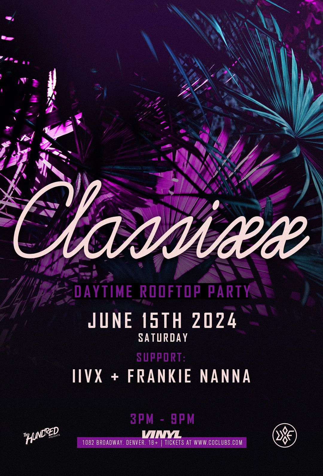 Classixx Rooftop DJ Set Tickets at Club Vinyl in Denver by Club Vinyl ...