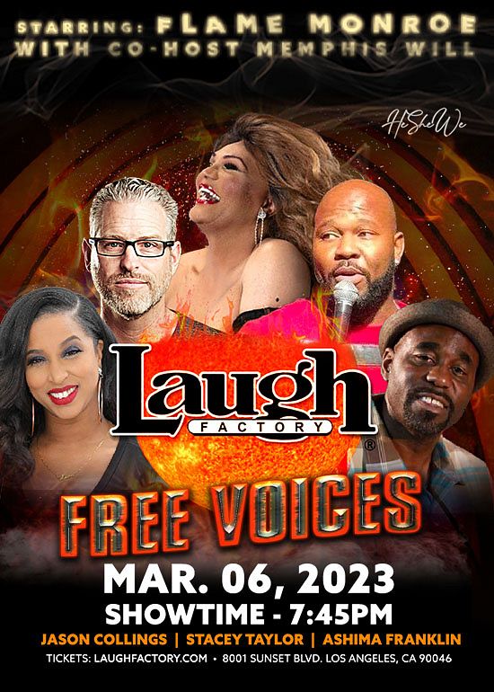 Free Voices with Flame Monroe Tickets at Laugh Factory Hollywood in Los ...