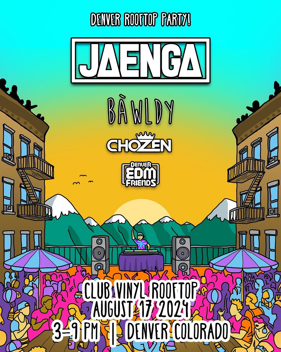 Jaenga Rooftop Party Tickets at Club Vinyl in Denver by Club Vinyl | Tixr