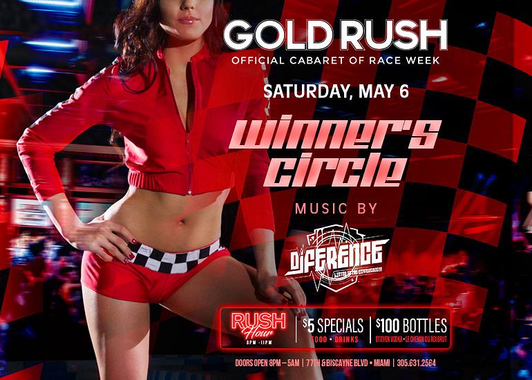 WINNER'S CIRCLE Tickets at Gold Rush Cabaret in Miami by Gold Rush Cabaret | Tixr