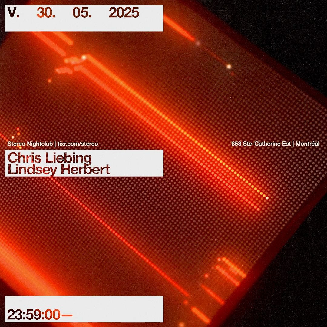 CHRIS LIEBING | LINDSEY HERBERT Tickets at Stereo in Montréal by Stereo ...